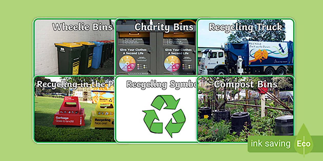Recycling Display Photos (teacher made) - Twinkl