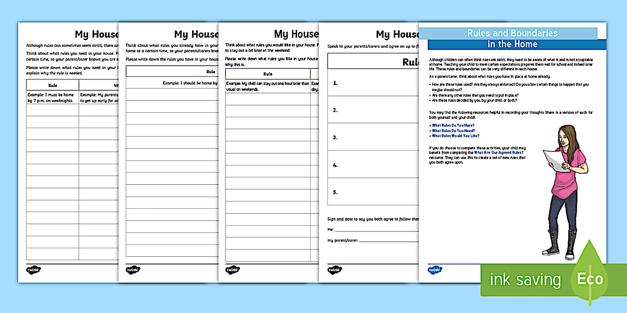 House Rules Activity Pack - Young People and Families KS2 Content