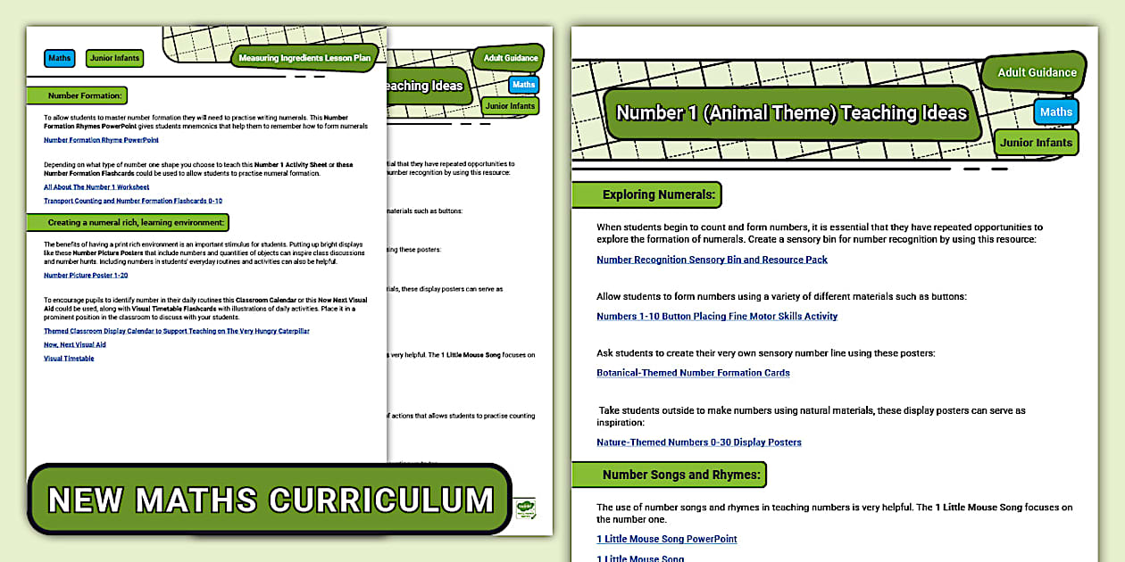 Number 1 (Animal) Teaching Ideas (teacher made) - Twinkl