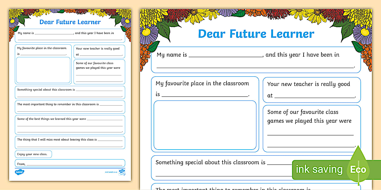 Dear Future Learner