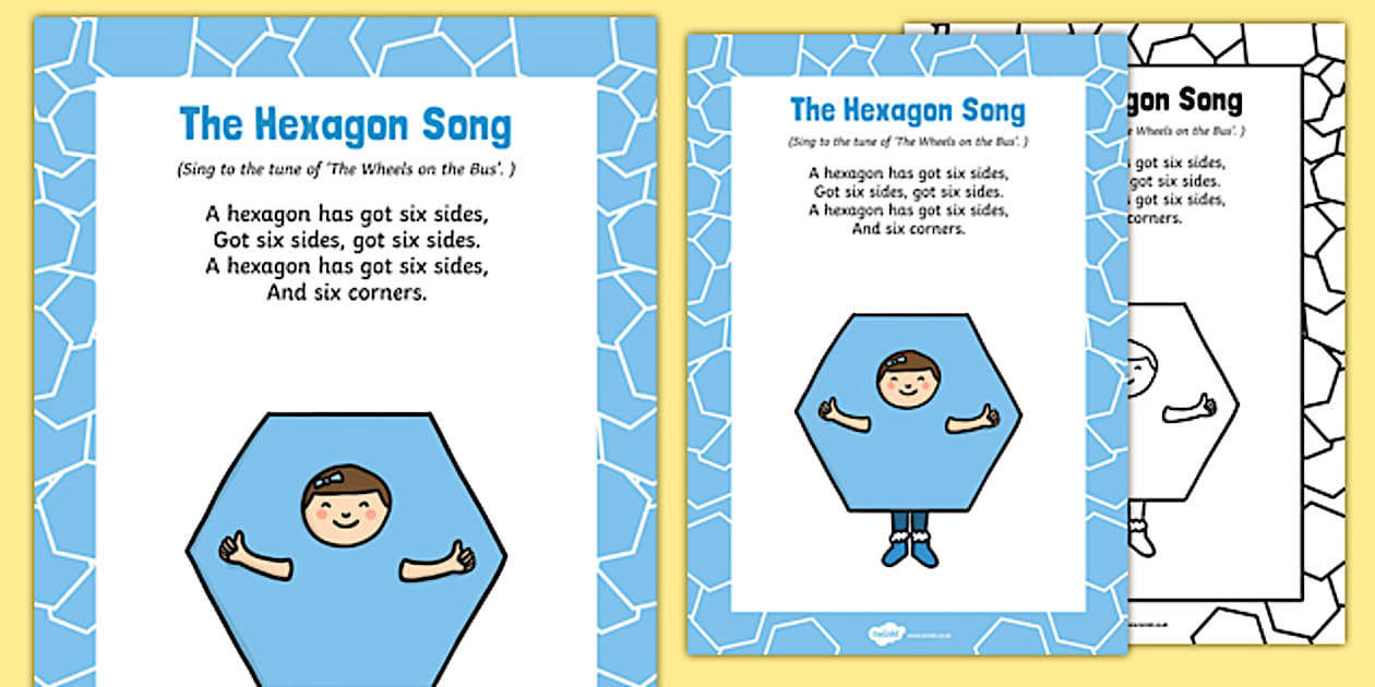 The Hexagon Song (teacher made) - Twinkl