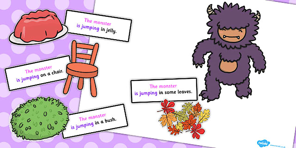 Editable Monster Jumping Sentence Activity (teacher made)