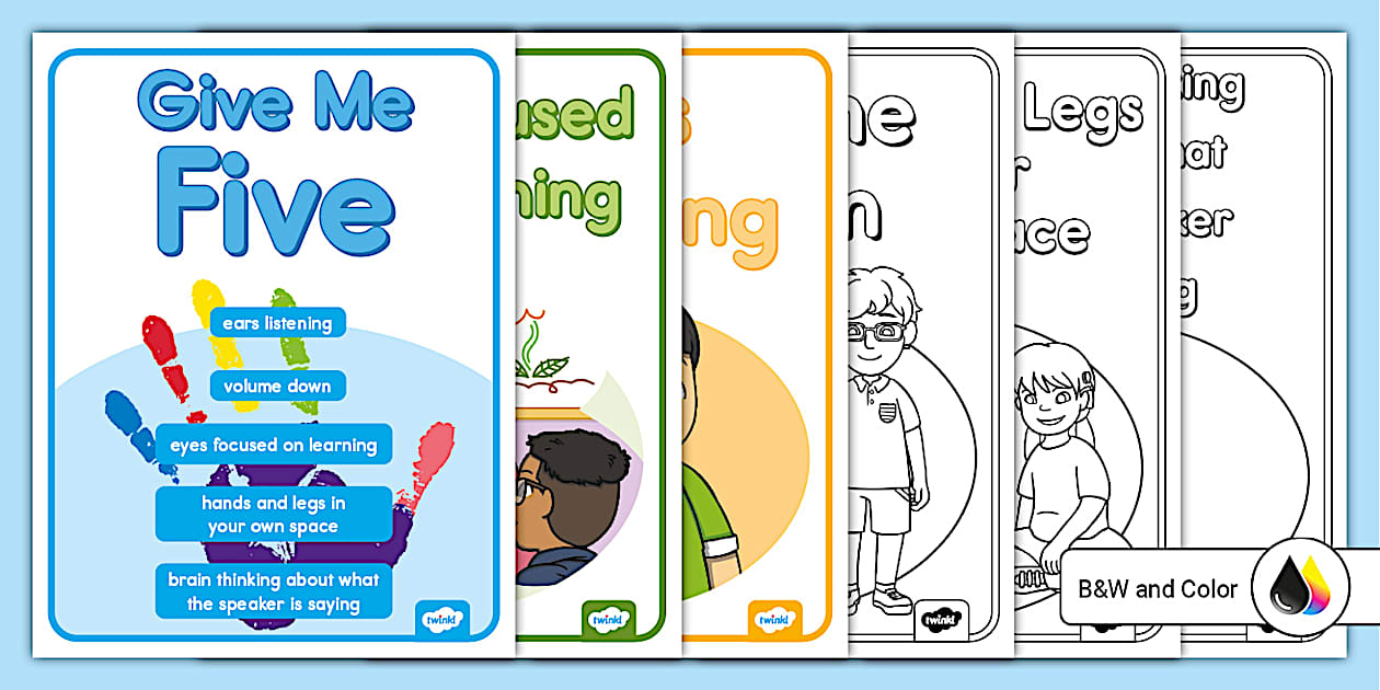 Give Me 5 Poster | Resource | Twinkl USA (teacher made)
