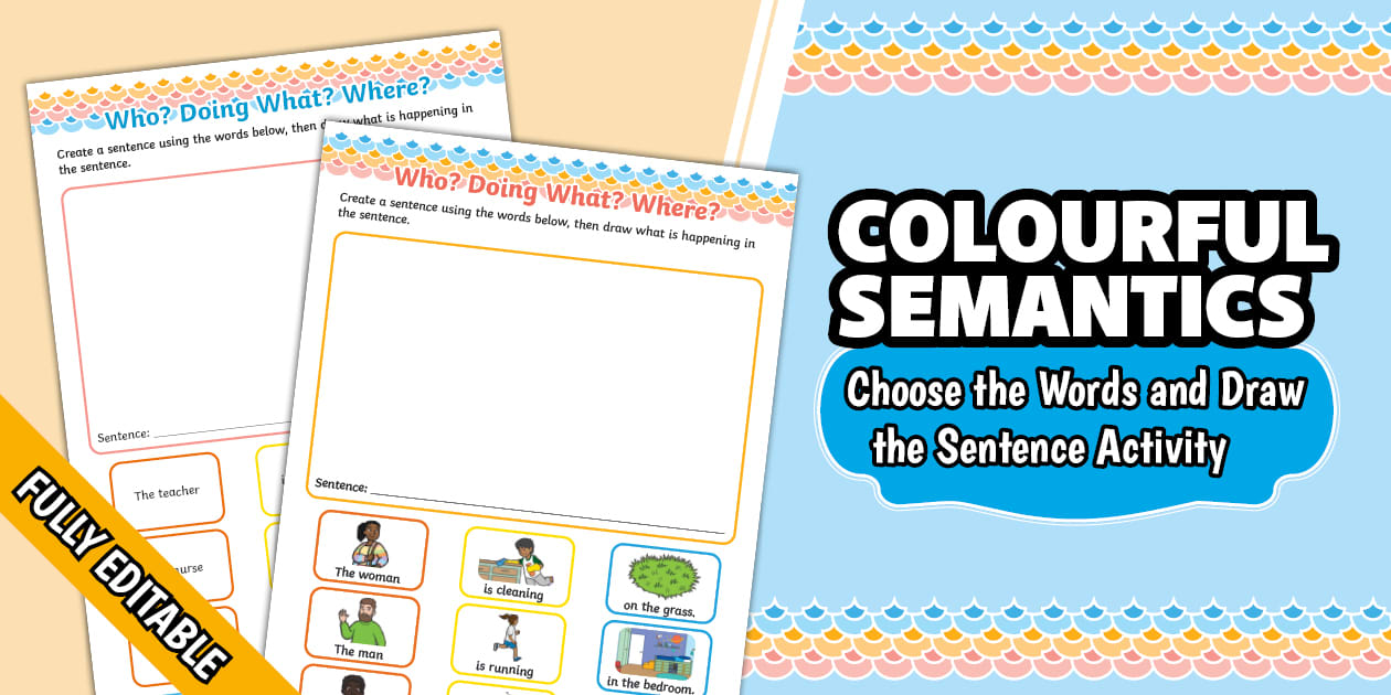 Colourful Semantics Activity Pack
