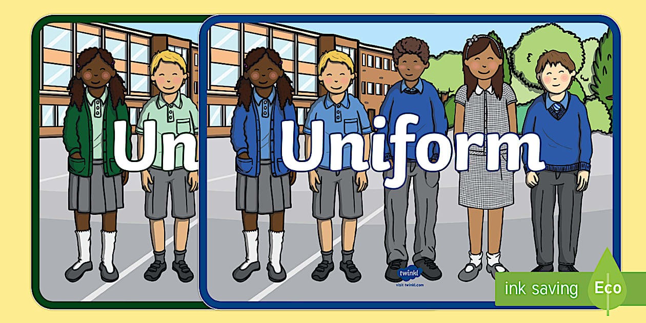 Cursive Uniform Display Poster (teacher made) - Twinkl