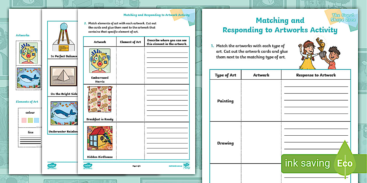 The Great Shape Race - Matching and Responding to Artworks