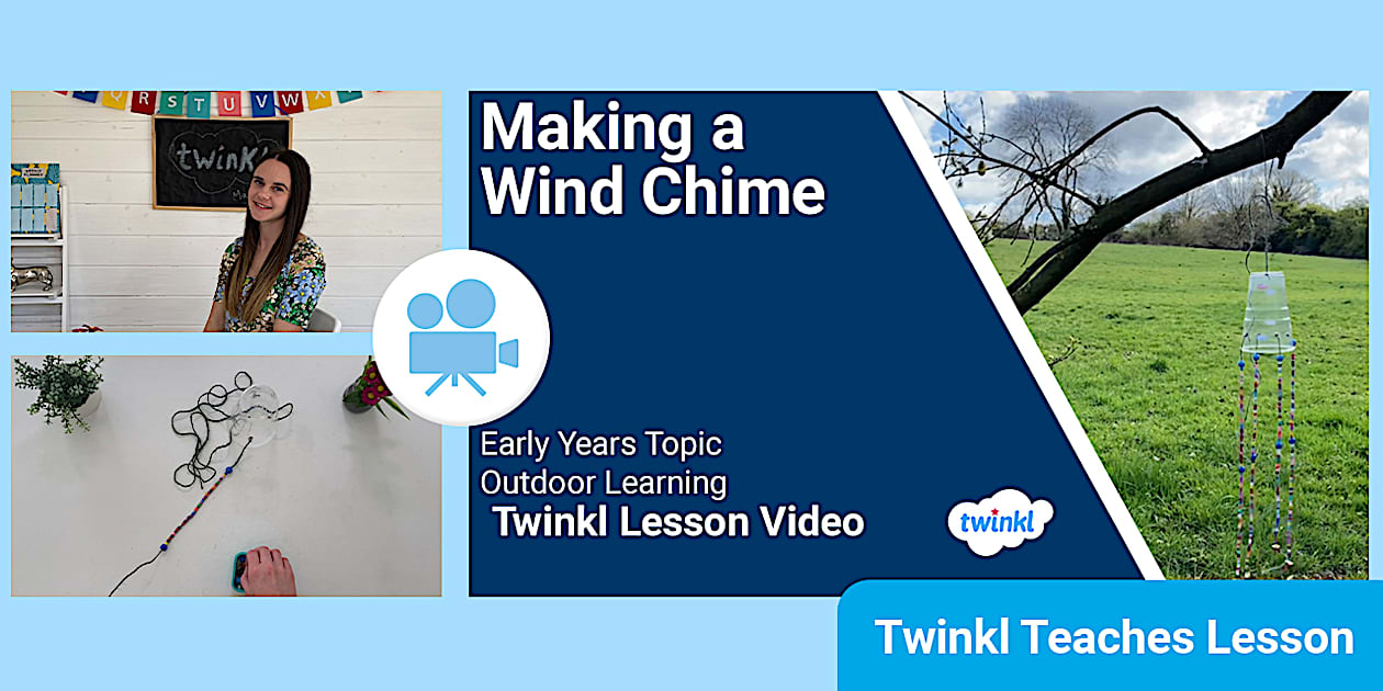 How to Make a Wind Chime for the Garden | Kindergarten Spring Craft