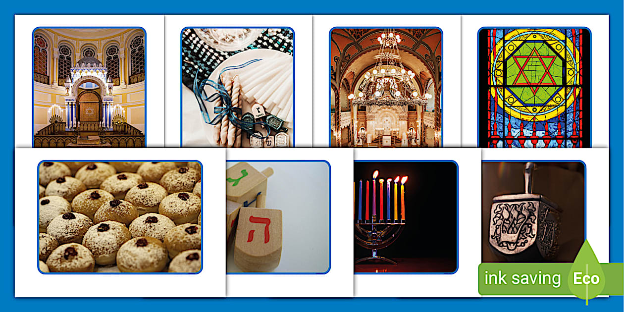 Hanukkah Display Photos (teacher made) - Twinkl