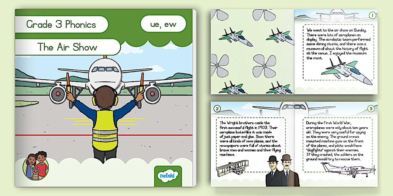 Grade 3 Phonics eBook: ue, ew (teacher made) - Twinkl