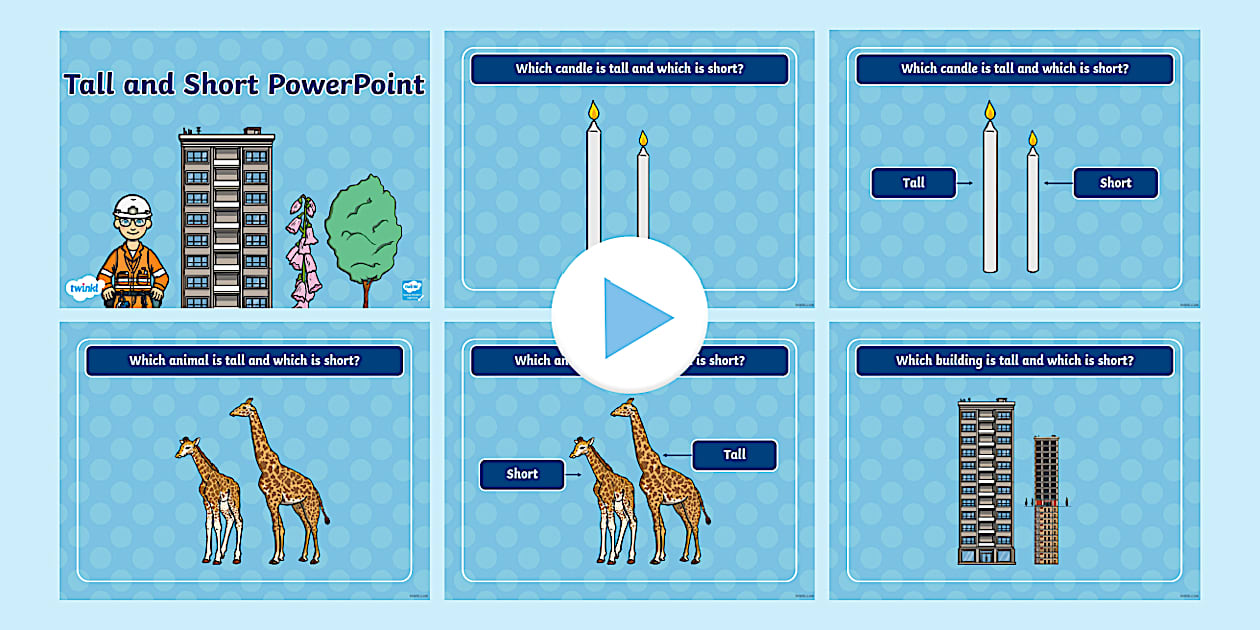 Tall and Short PowerPoint (creat de profesori) - Twinkl