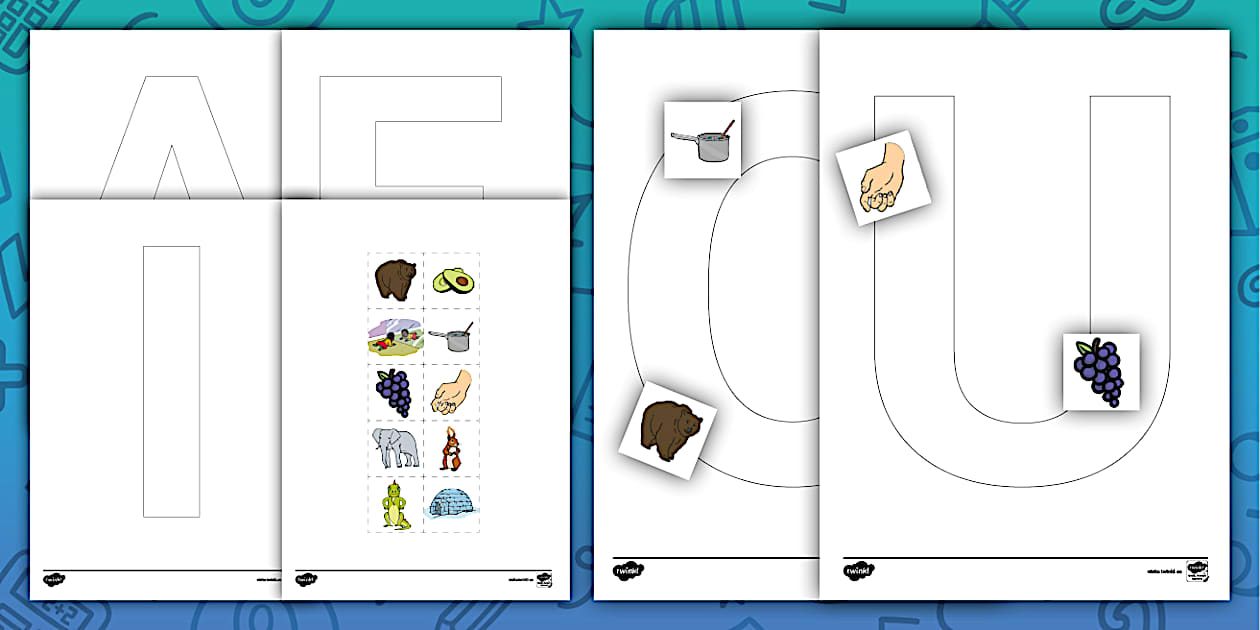 Ficha de actividad: Agrupamos palabras - Juego de vocales