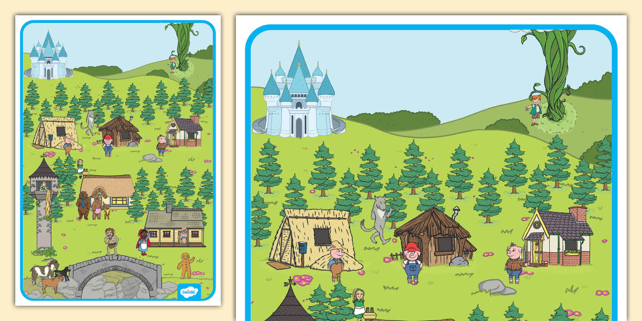 Fairytale Map Display Poster (teacher made) - Twinkl