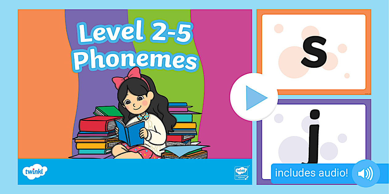 Level 2-5 Phoneme Phonics PowerPoint with Audio - Twinkl