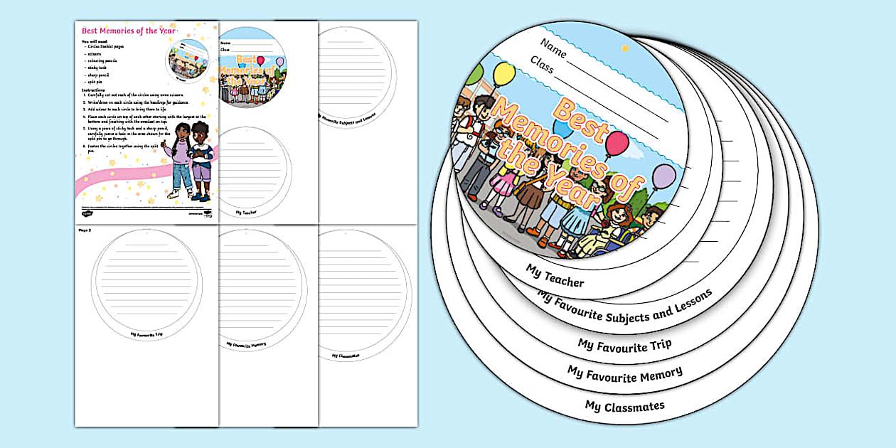 Best Memories of the Year Circles Booklet (Teacher-Made)