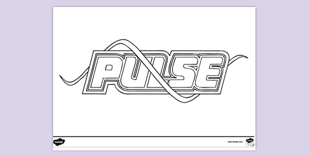 Central Pulse Logo Colouring Sheet - Twinkl
