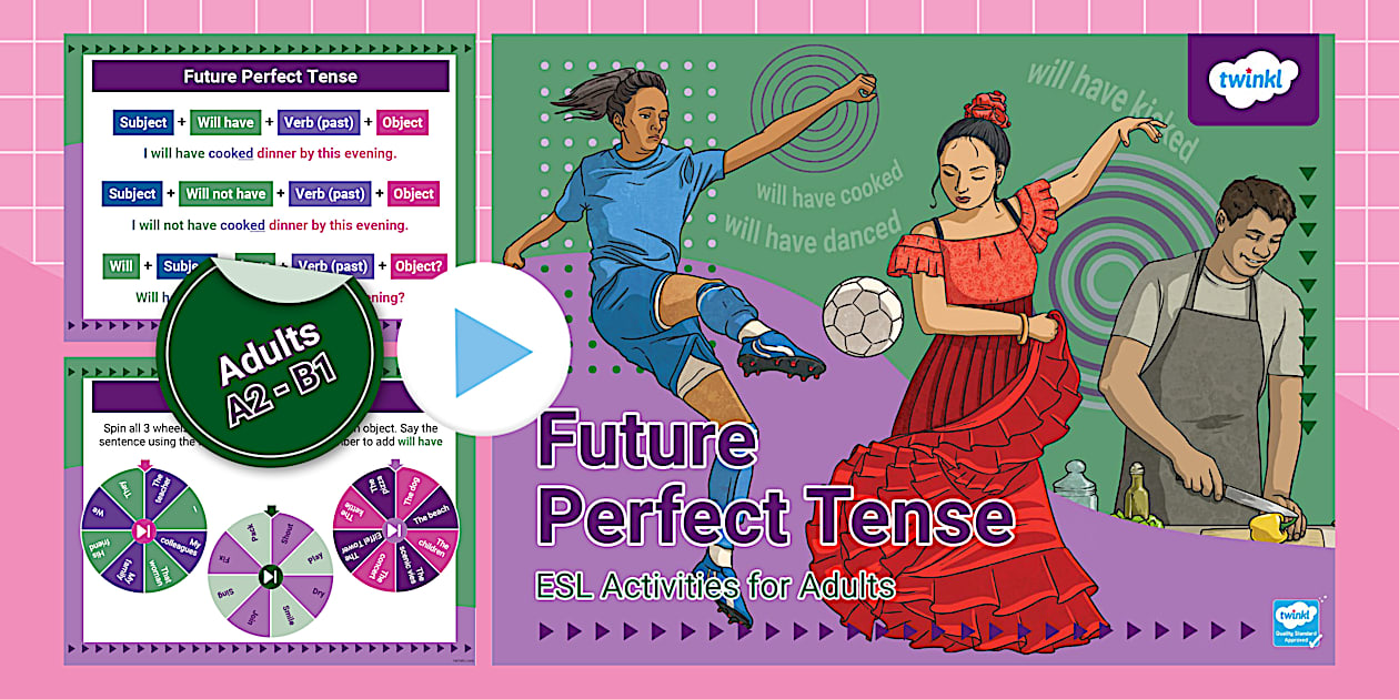 ESL Future Perfect Tense PPT [Adults, A2-B1] - Twinkl