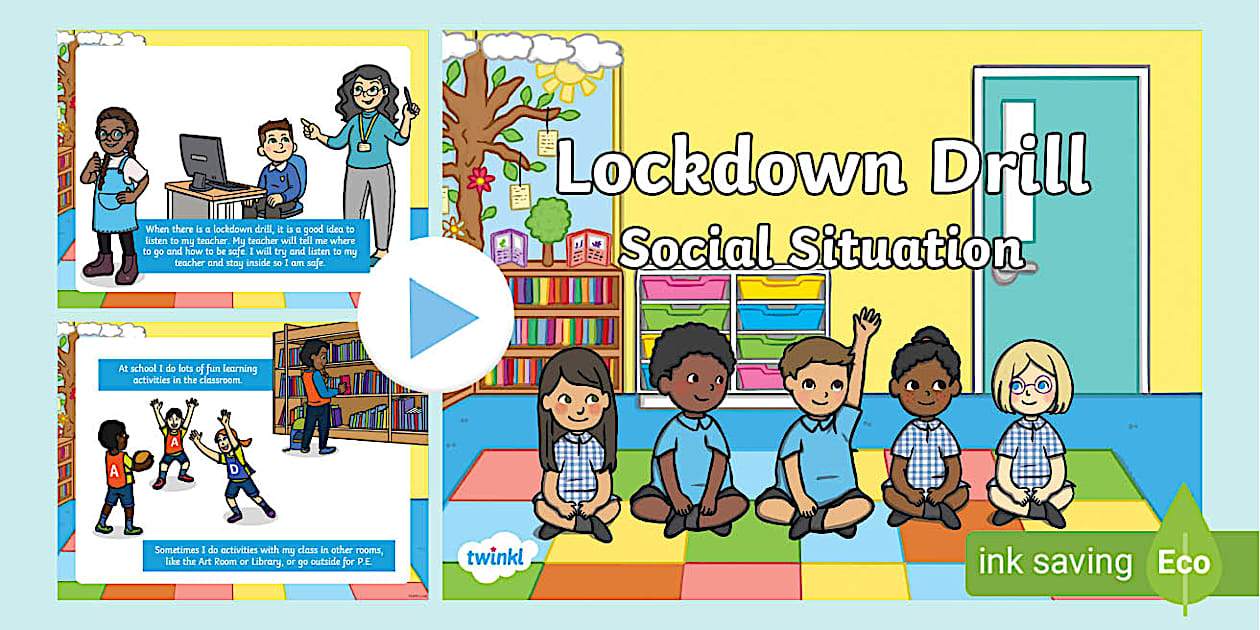 Lockdown Drill Social Situation PowerPoint | Twinkl