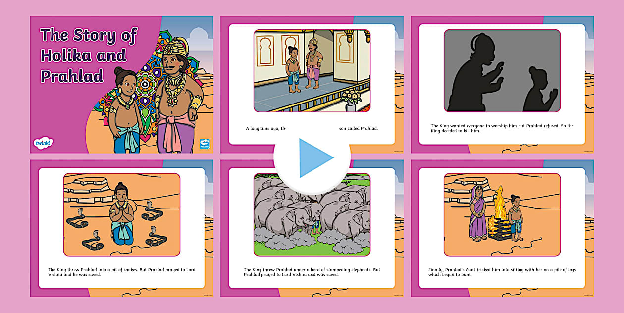 KS1 Story of Holika and Prahlad PowerPoint (teacher made)