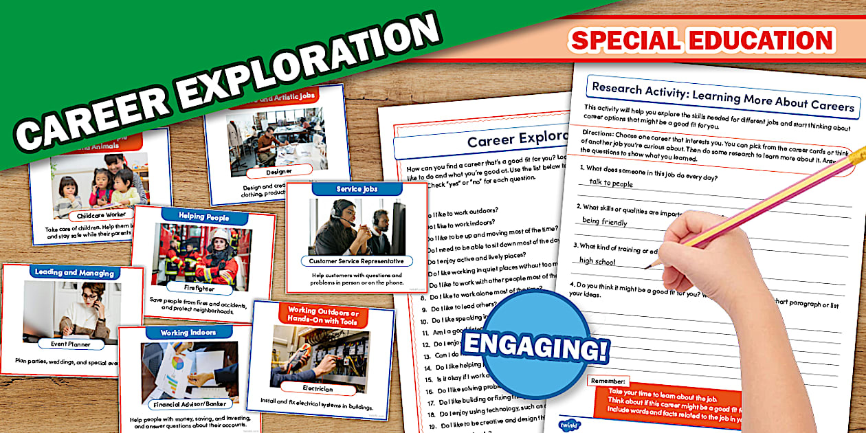 Career Exploration & Job Interest Survey for Special Ed