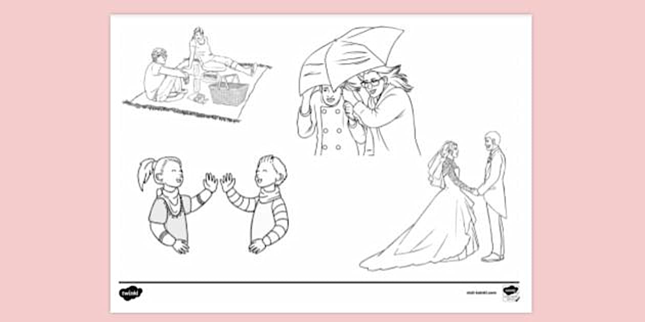 People Colouring Page | Colouring Sheets (teacher made)