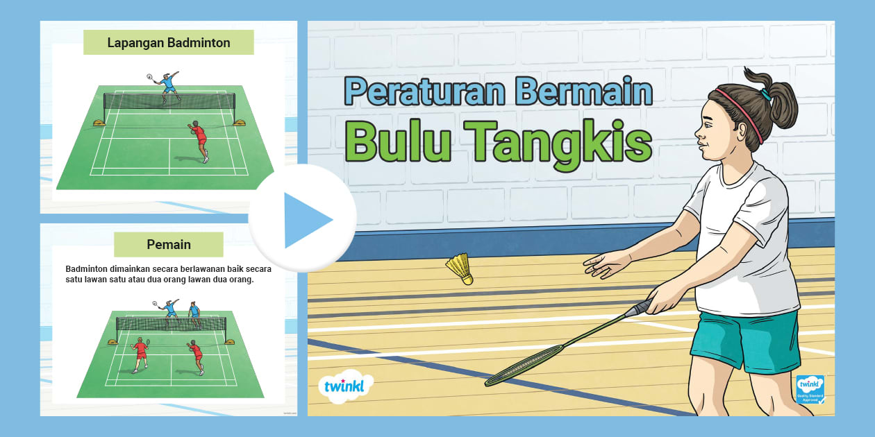 PowerPoint Peraturan Bermain Badminton (teacher made)