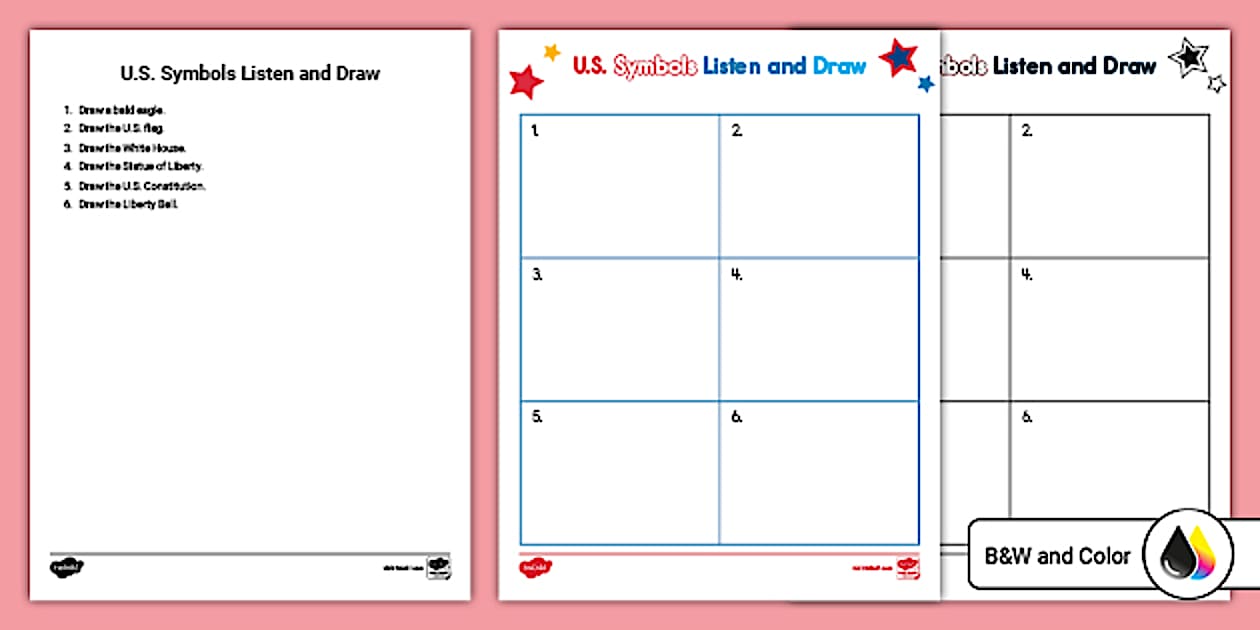 US Symbols Drawing | Independence Day | Twinkl USA - Twinkl