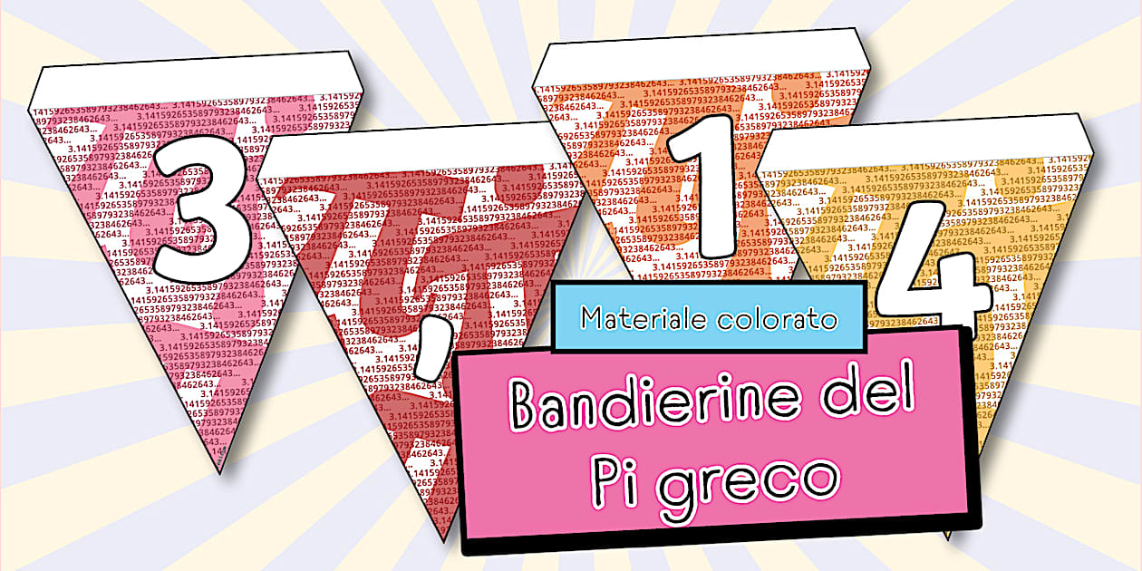 Bandierine del Pi greco