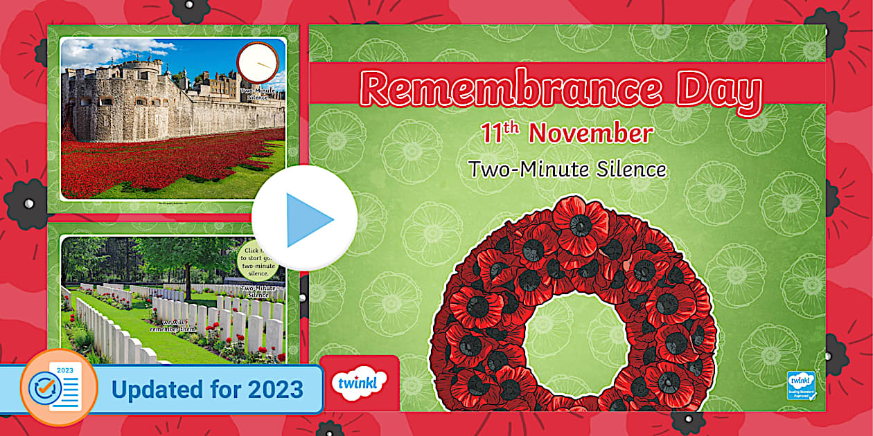 Remembrance Day - KS2 KS1 EYFS | Two-Minute Silence - Twinkl