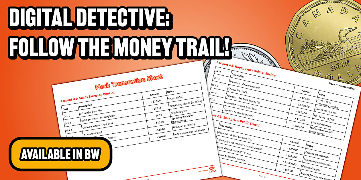 Money Transfer Activity: Digital Detective