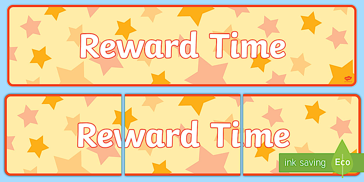 👉 Reward Time Double Poster (teacher made) - Twinkl