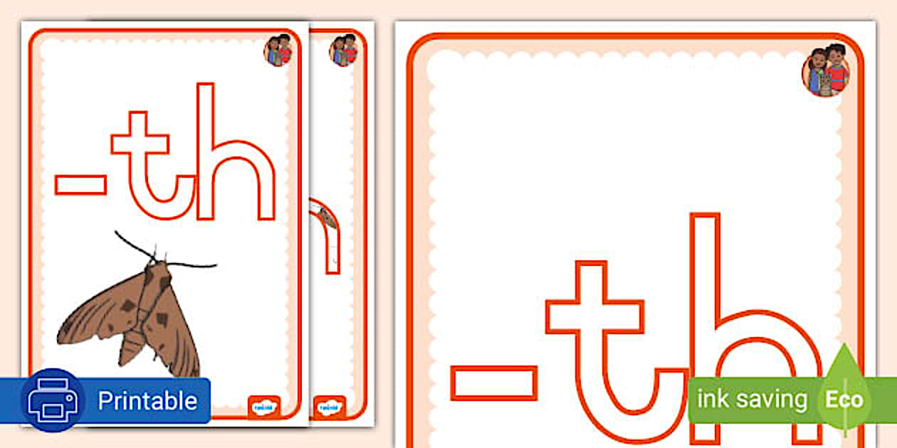 Grade 1 Phonics: -th Sound Posters (teacher made) - Twinkl