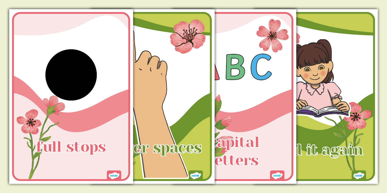 Sakura-Themed Writing Prompt Display Posters (teacher made)