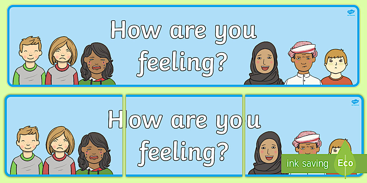 👉 How Are You Feeling Display Banner (teacher made)