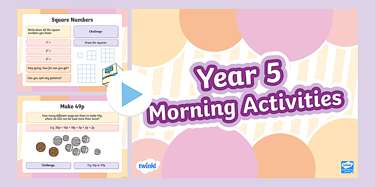 Year 5 Morning Activities (teacher made) - Twinkl