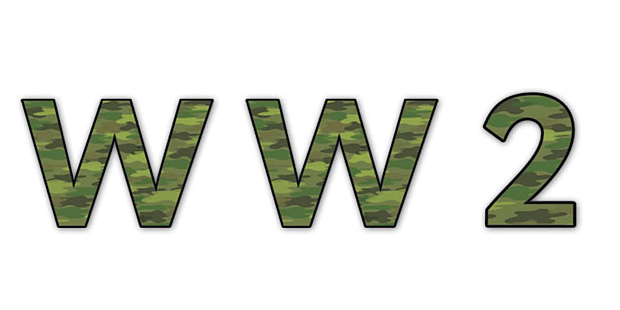 World War 2 Display Lettering | WW2 Class Displays - Twinkl