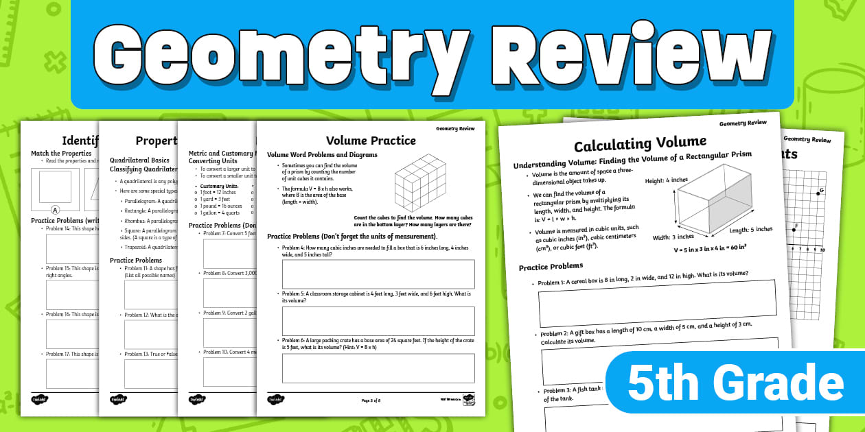 Fifth Grade Geometry Review
