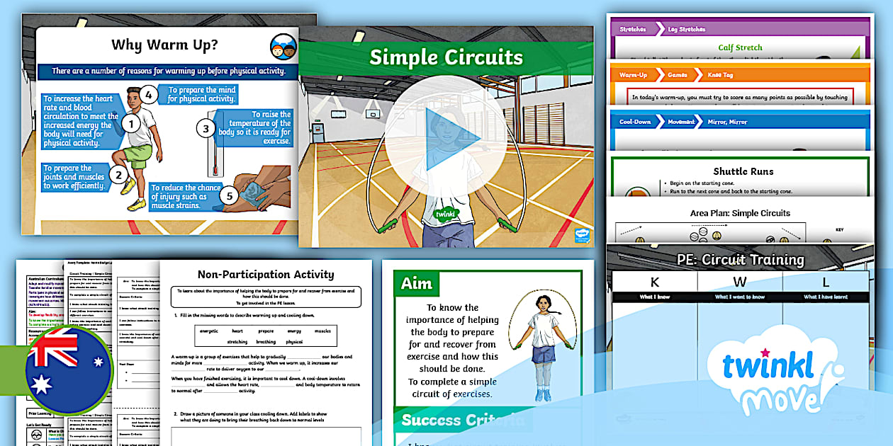 Printable Circuit Training Cards PDF | Y5 PE Lesson Pack