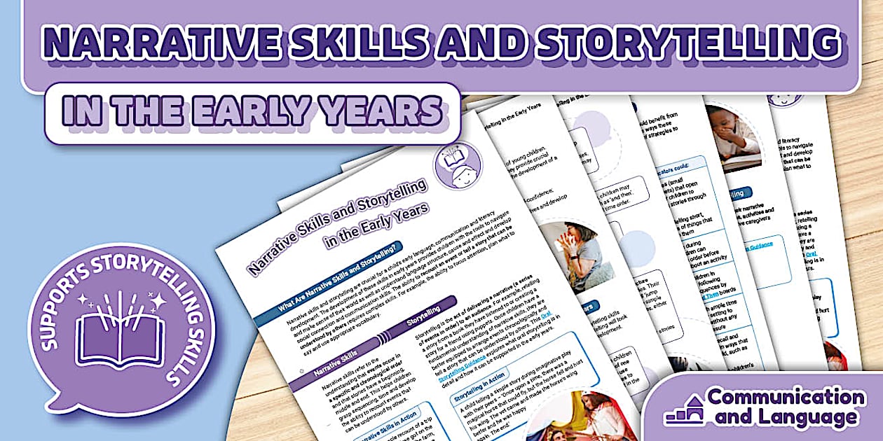 Narrative Skills and Storytelling in Early Years Guidance