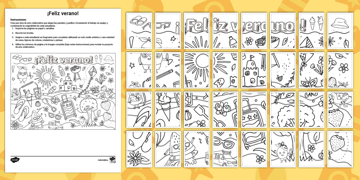 Arte colaborativo: ¡Feliz verano!