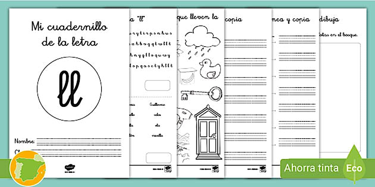Cuadernillo: La letra LL (Hecho por educadores) - Twinkl