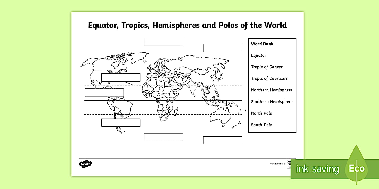 Parts of My Planet Labelling Worksheet / Worksheet - Twinkl