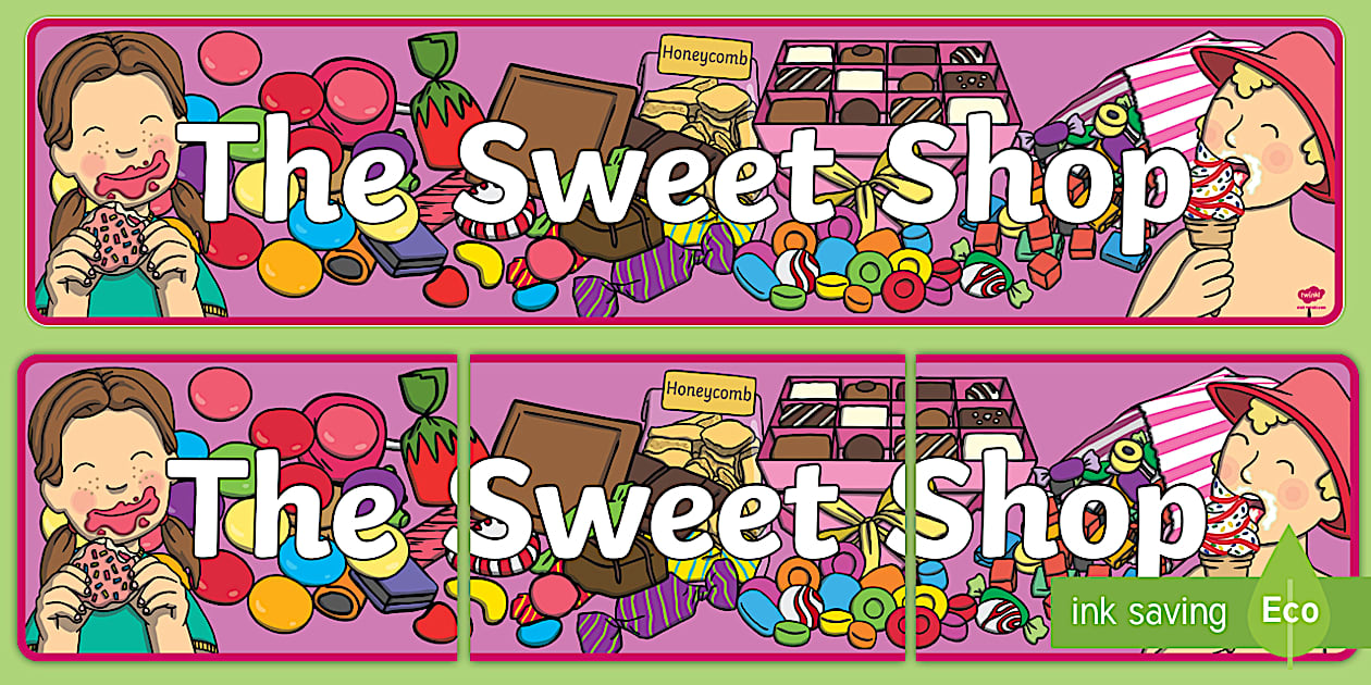 Sweet Shop Role Play Display Banner