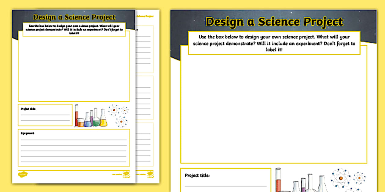 Design a Science Project Worksheet (teacher made) - Twinkl