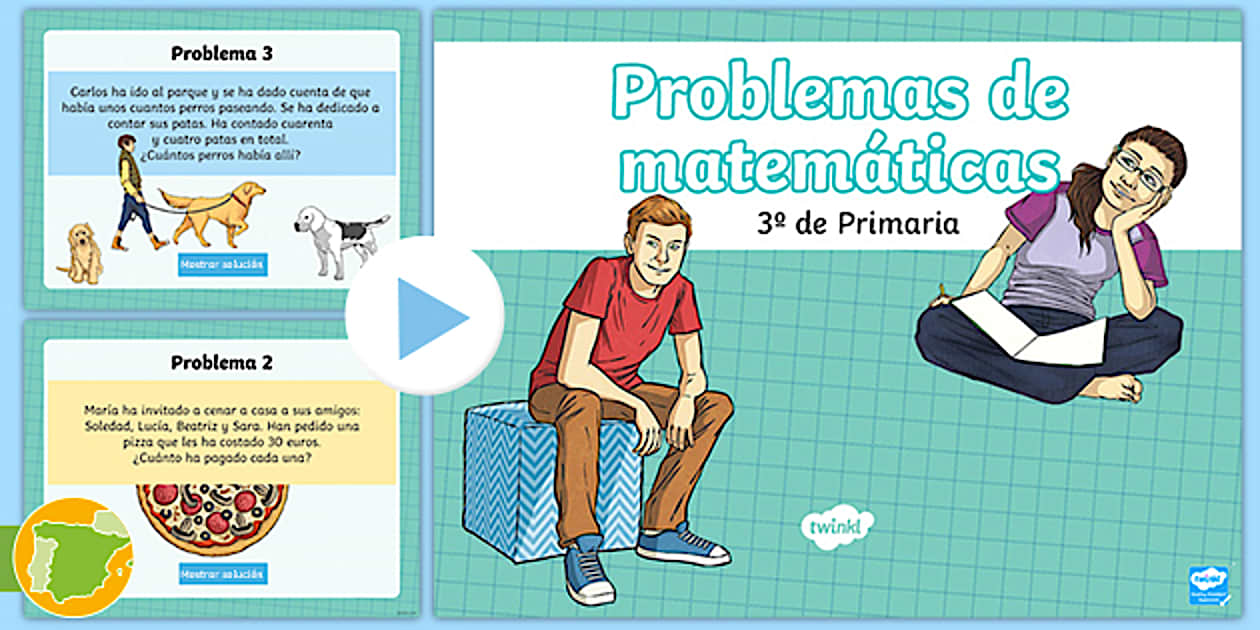 Presentación: Problemas de matemáticas - Twinkl