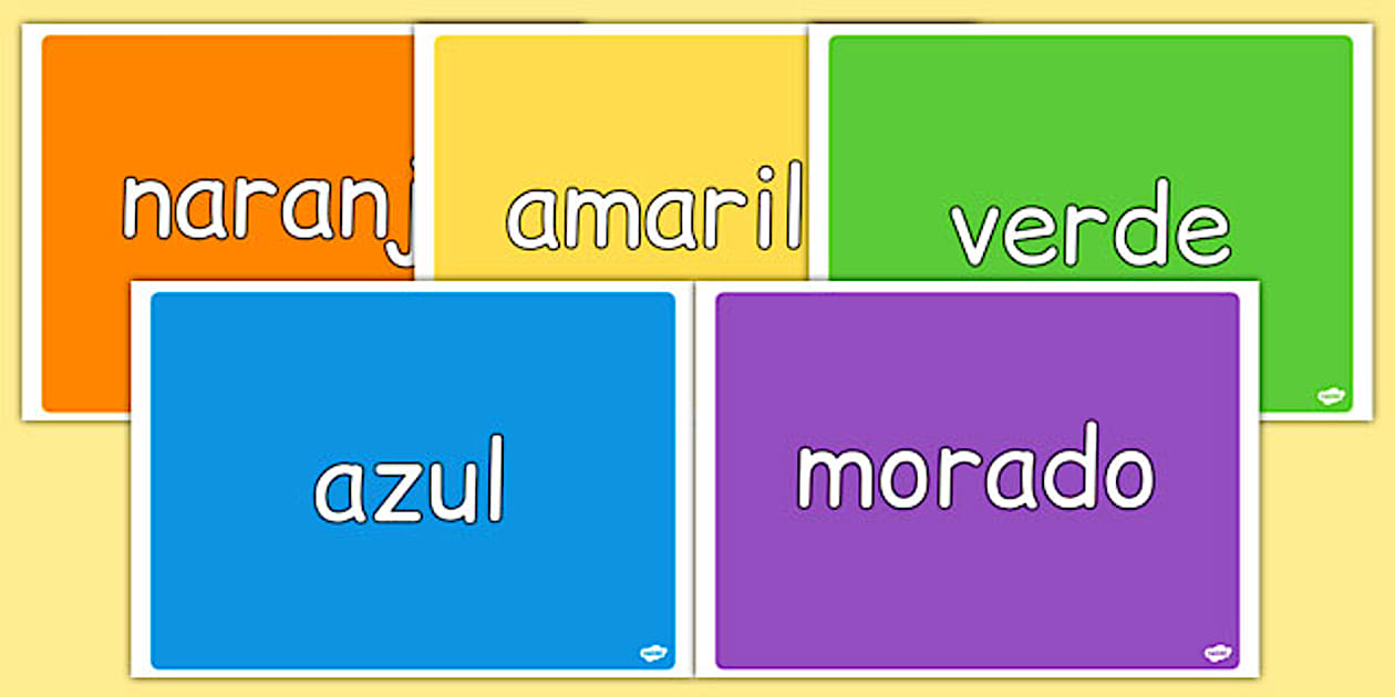 Colours Photo Pack Spanish (teacher made) - Twinkl