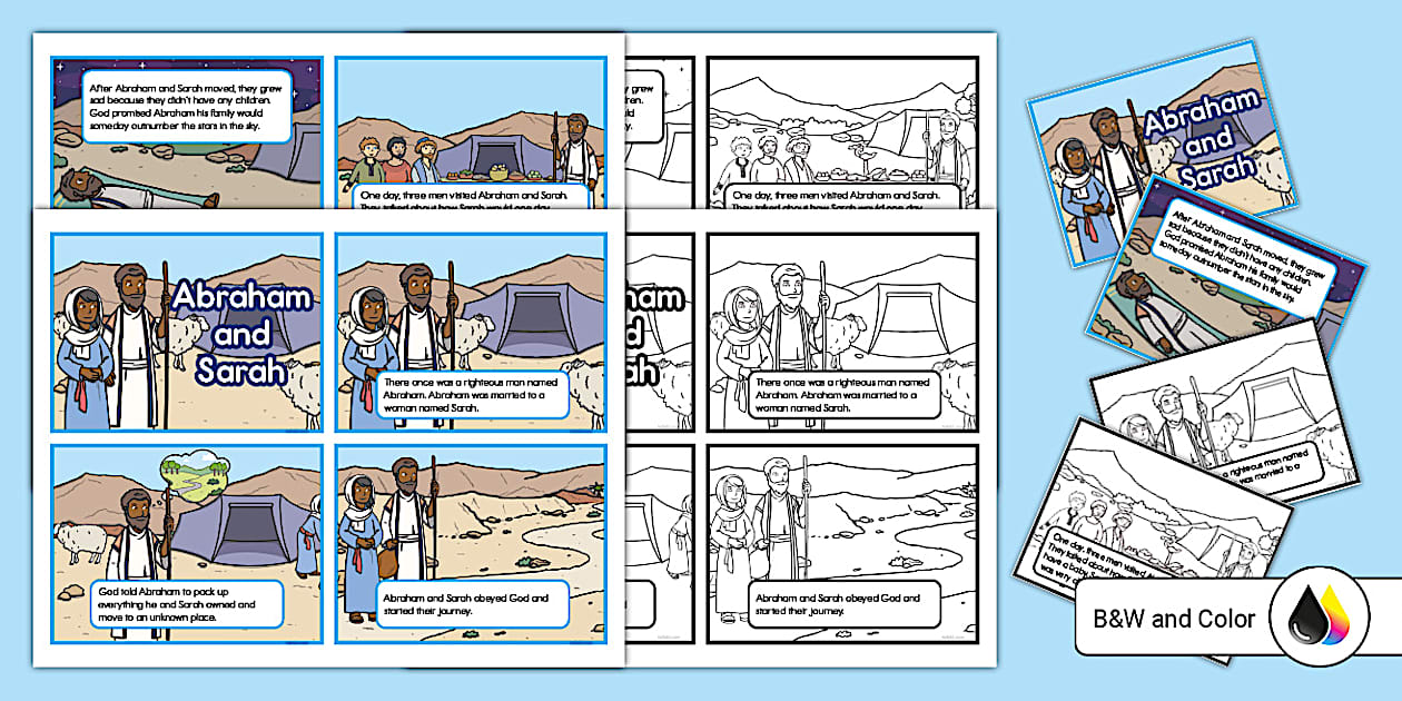 Abraham and Sarah Sequencing Cards