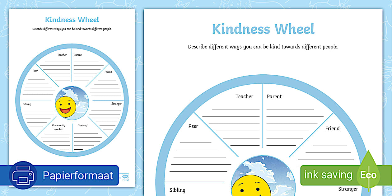 Acts of Kindness Wheel Activity (teacher made) - Twinkl