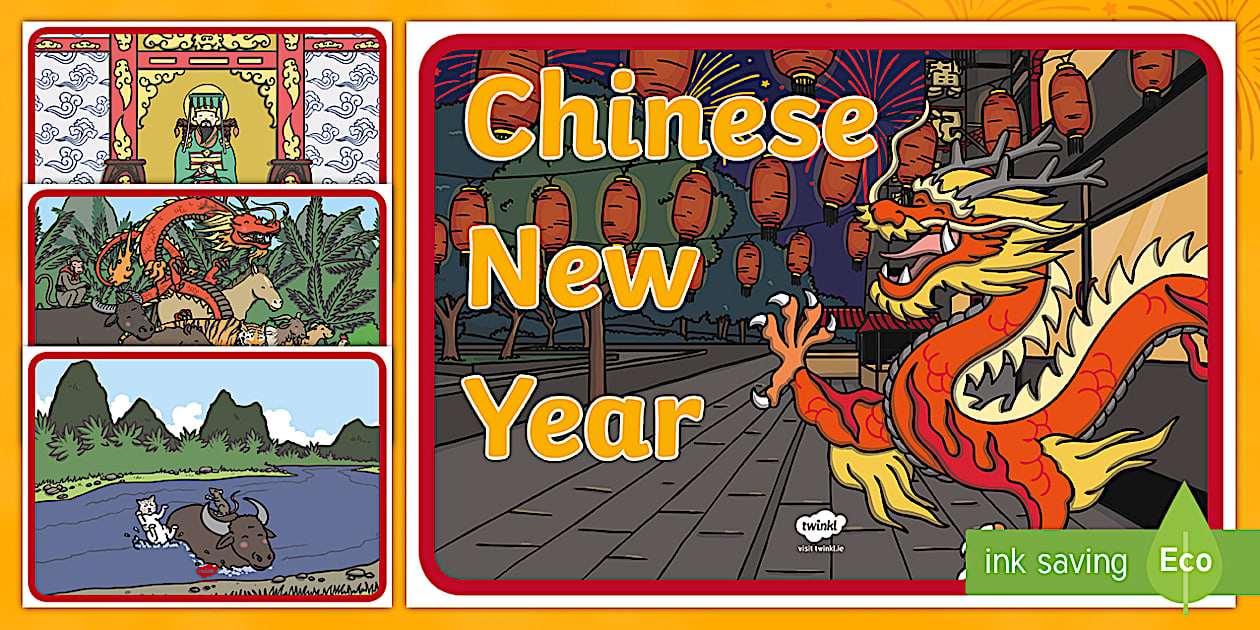 The Story of Chinese New Year Story Sequencing Cards