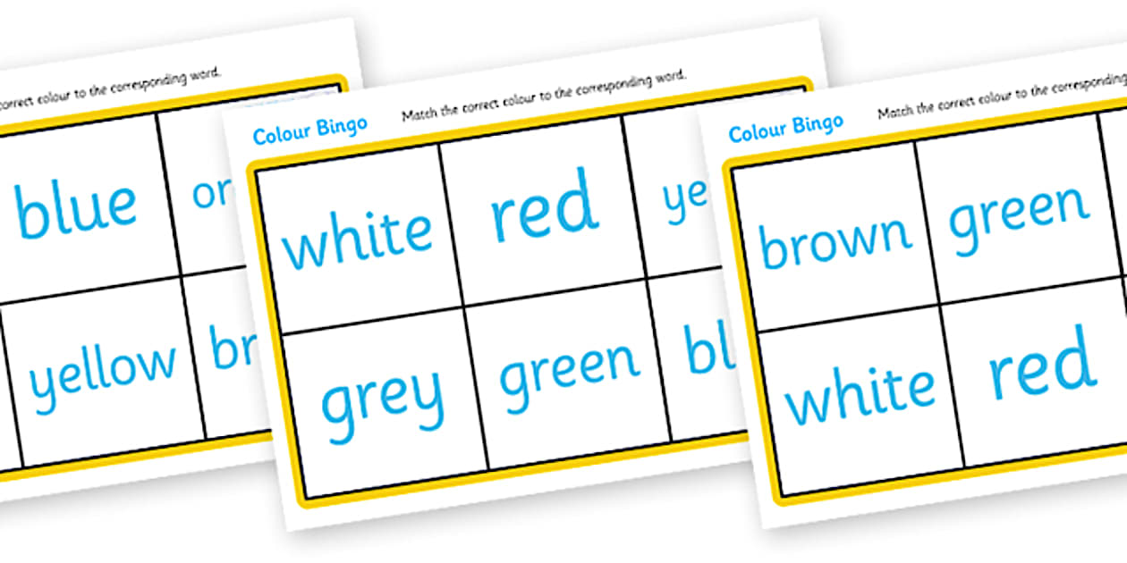 Color Bingo (Teacher-Made) - Twinkl
