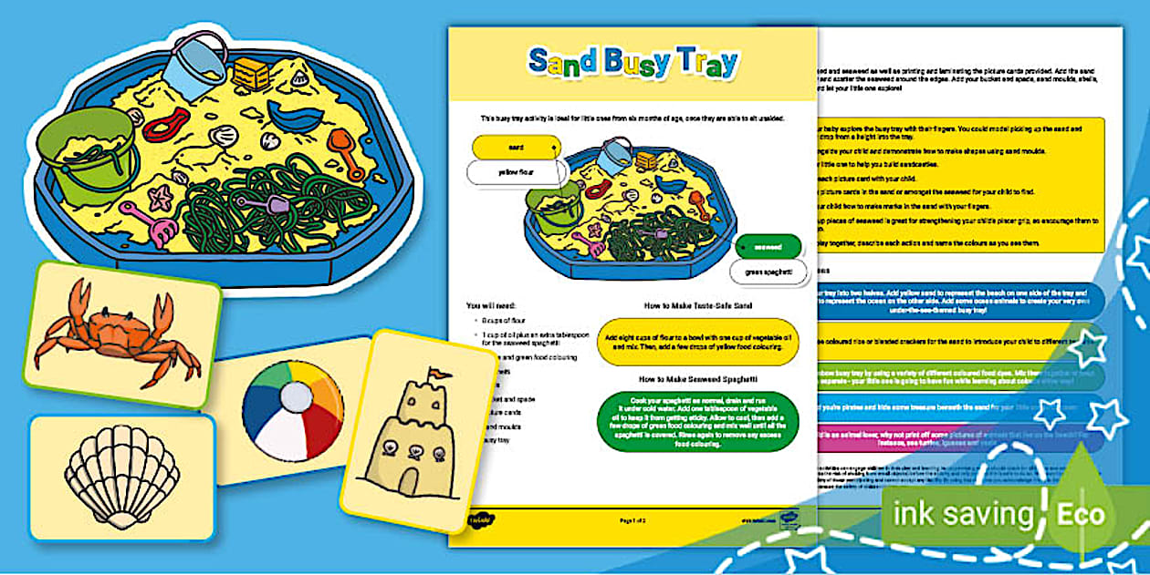 Sand Busy Tray (Teacher-Made) - Twinkl